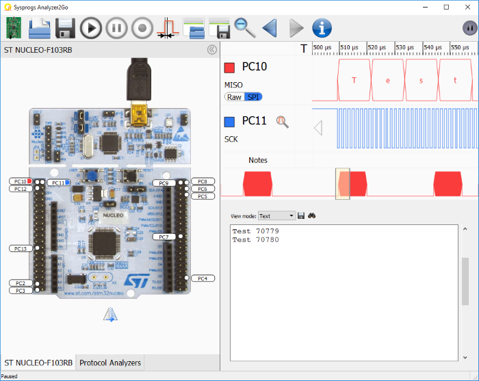 ST NUCLEO-F103RB as a Logic Analyzer